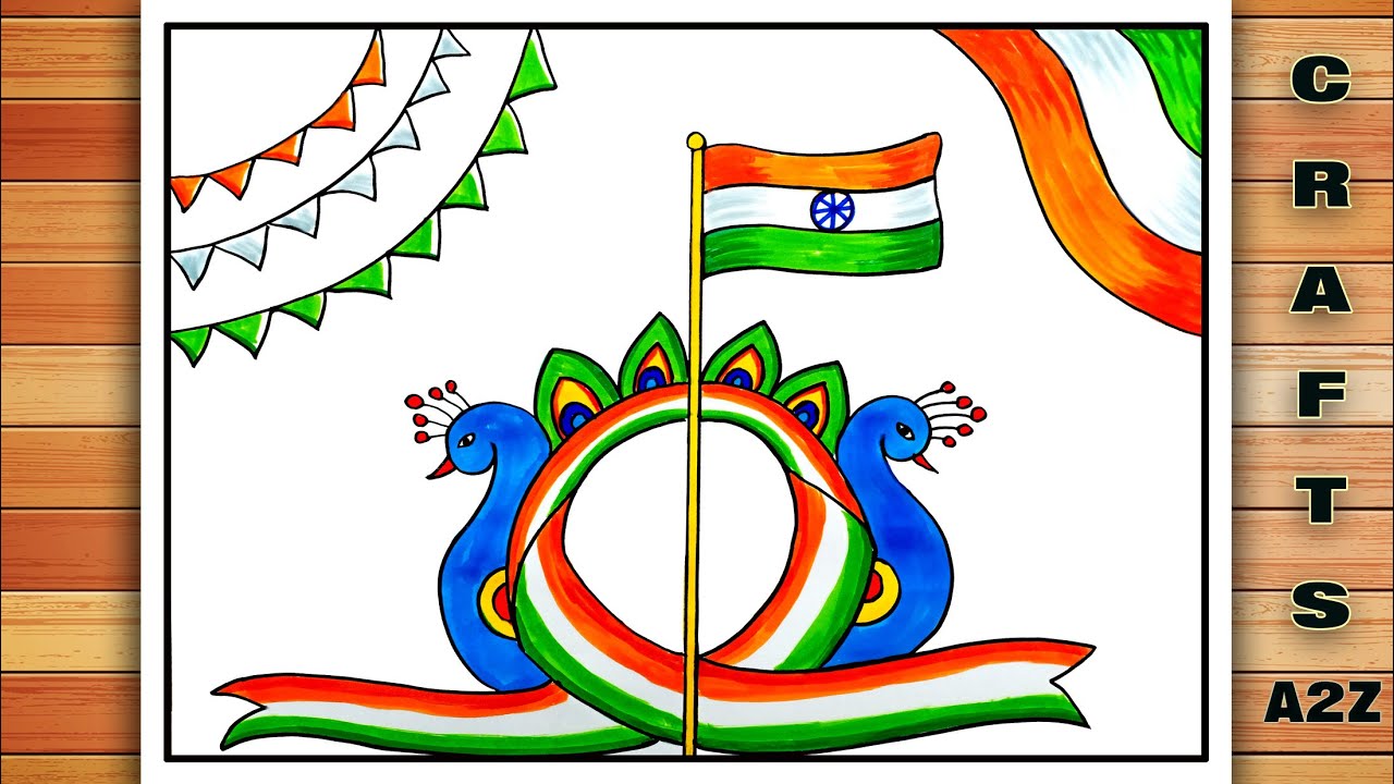 Republic Day Drawing | Republic Day Poster | 26 January Drawing | Easy ...