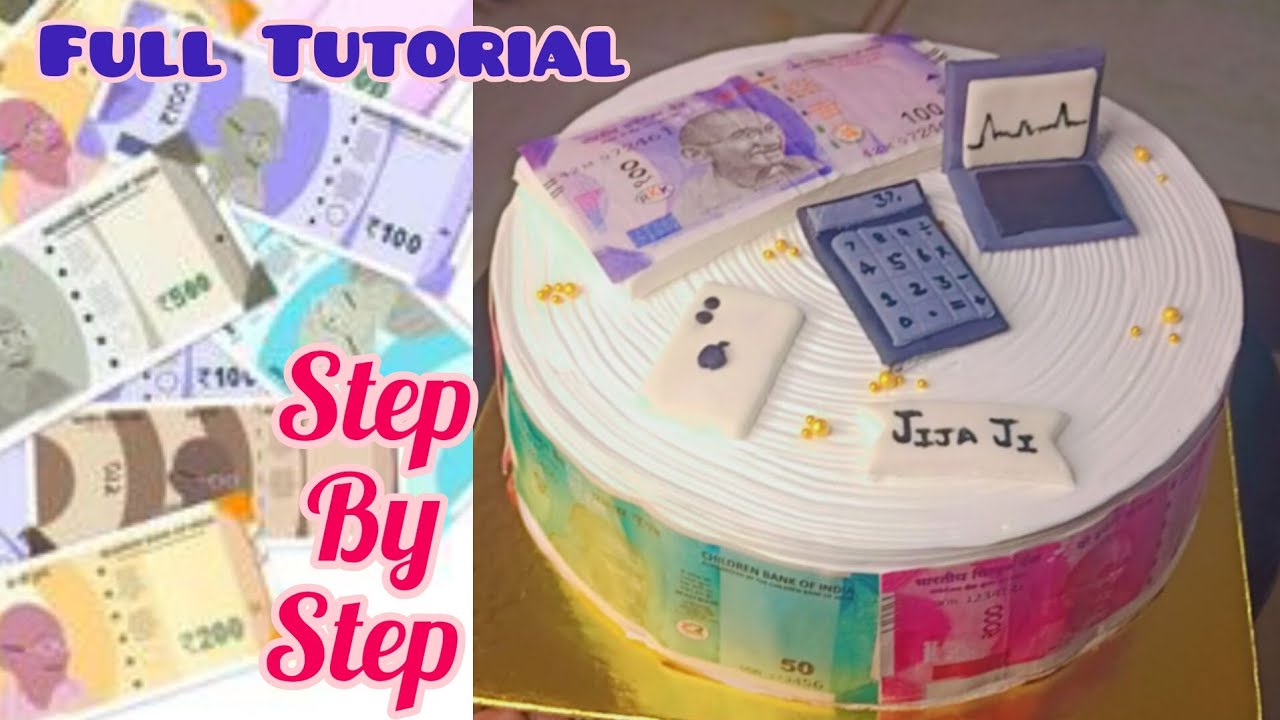 Money theme customized birthday cake| Money Lover's cake design| iPhone ...