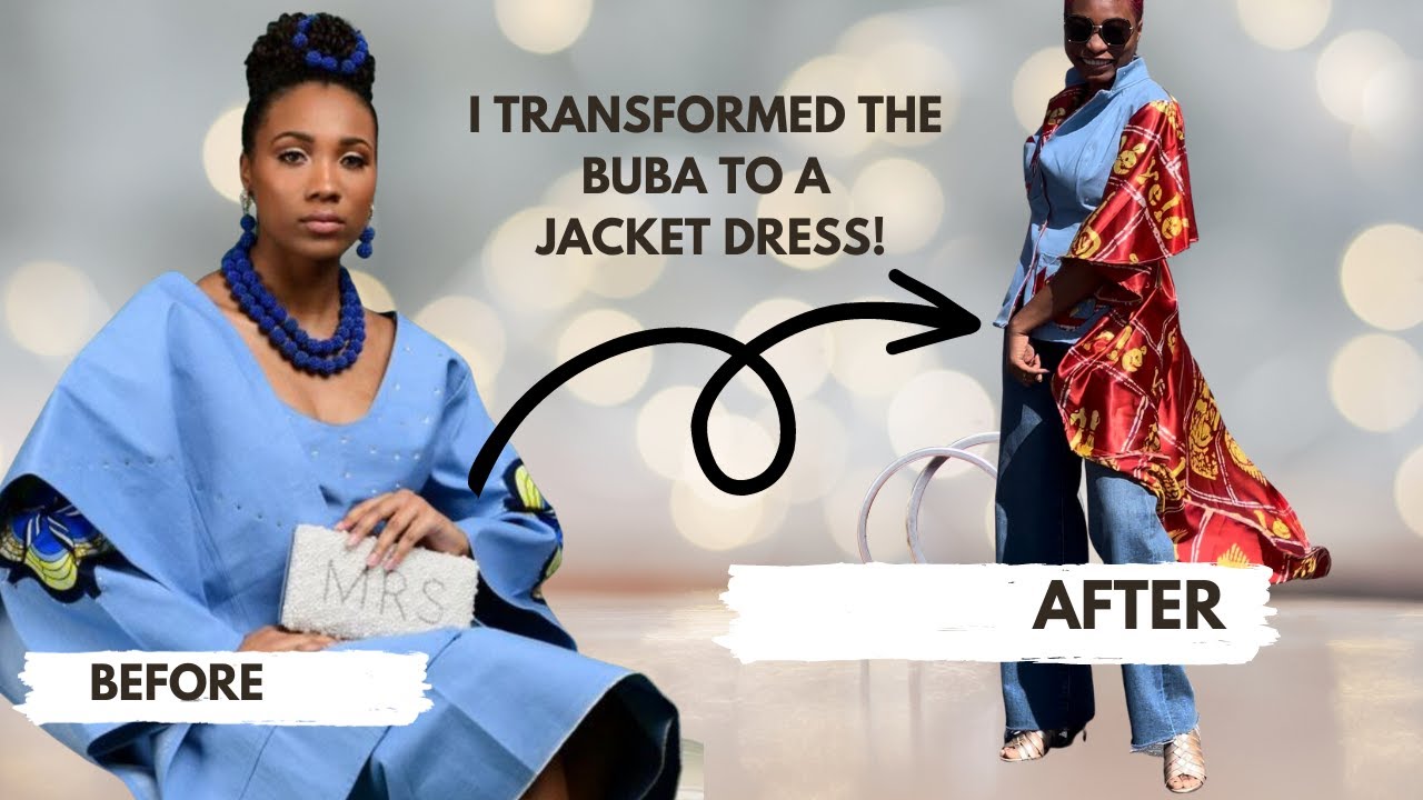 Denim Transformation: Epic DIY Makeover from Traditional Iro and Buba ...