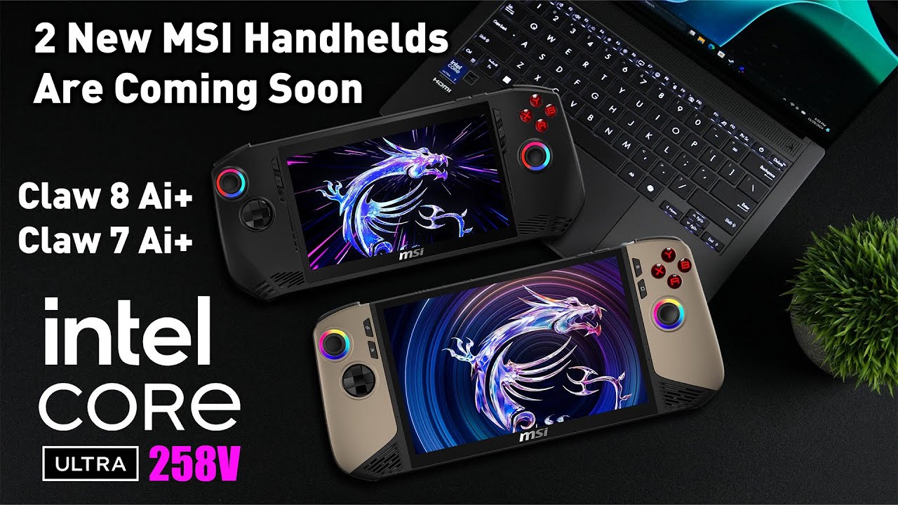 MSI Just Revealed 2 New Handhelds! Claw 8 Ai+ And The Claw 7 Ai+ - YouTube