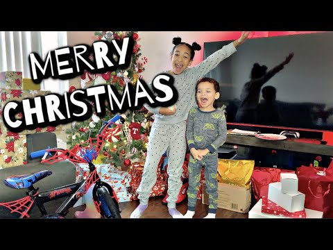 CHRISTMAS MORNING OPENING PRESENTS!!!! Best Christmas EVER!!!! - YouTube
