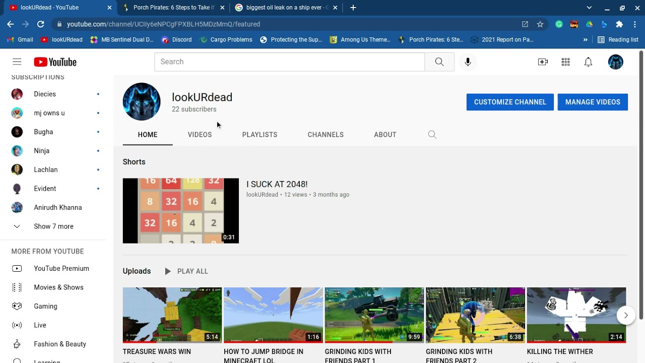 MY UTUBE HOME PAGE - YouTube