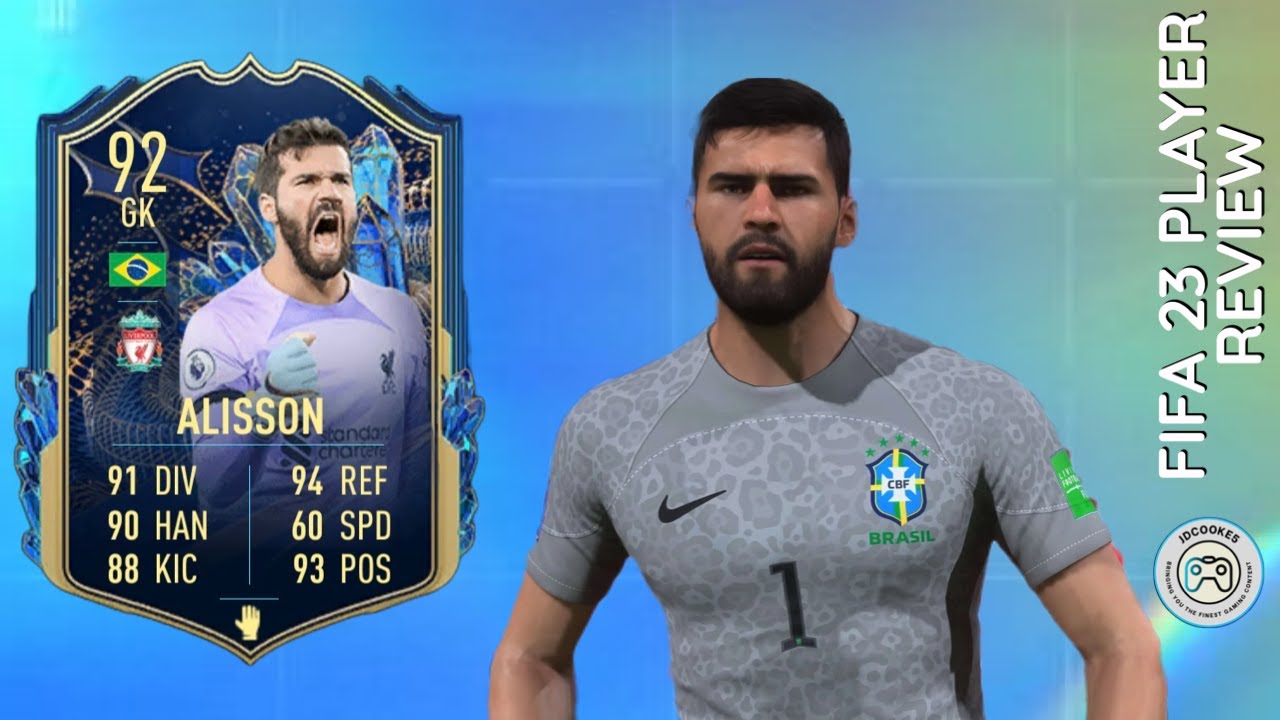 🙌🏻 DIVING MACHINE 92 ALISSON TEAM OF THE SEASON PLAYER REVIEW - FIFA 23 ...