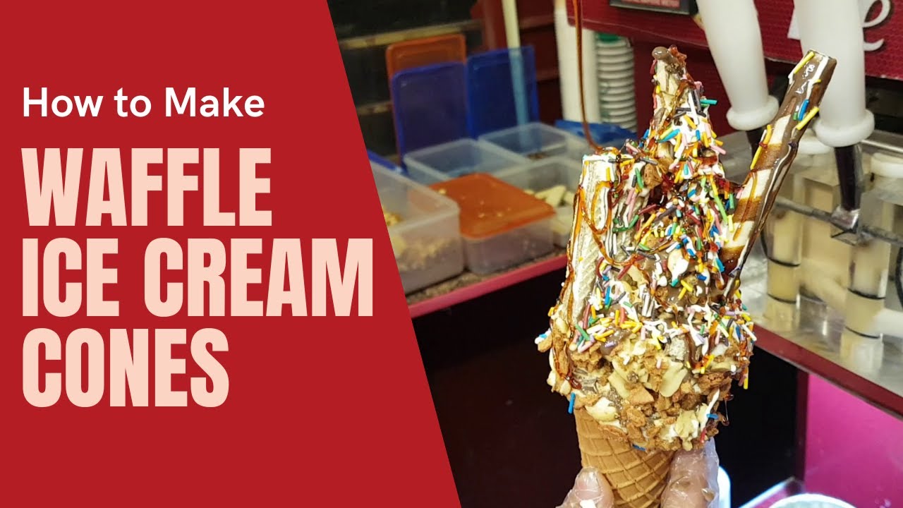 How to Make Waffle Ice Cream Cones | How to Make Waffles | Chocolate ...