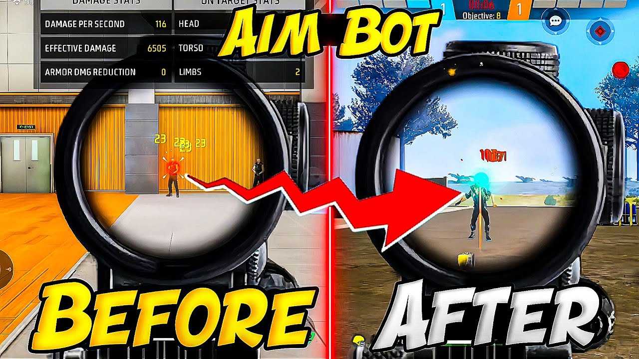 Ump Scope Headshot Trick || New Ump AimBot Trick Like White Ff In Garena Free Fire - YouTube