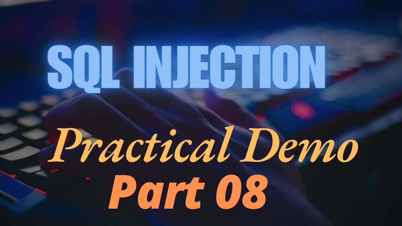 SQL Injection Attack | Practical Demo Part 08 | SQLi | TCRSecurity ...