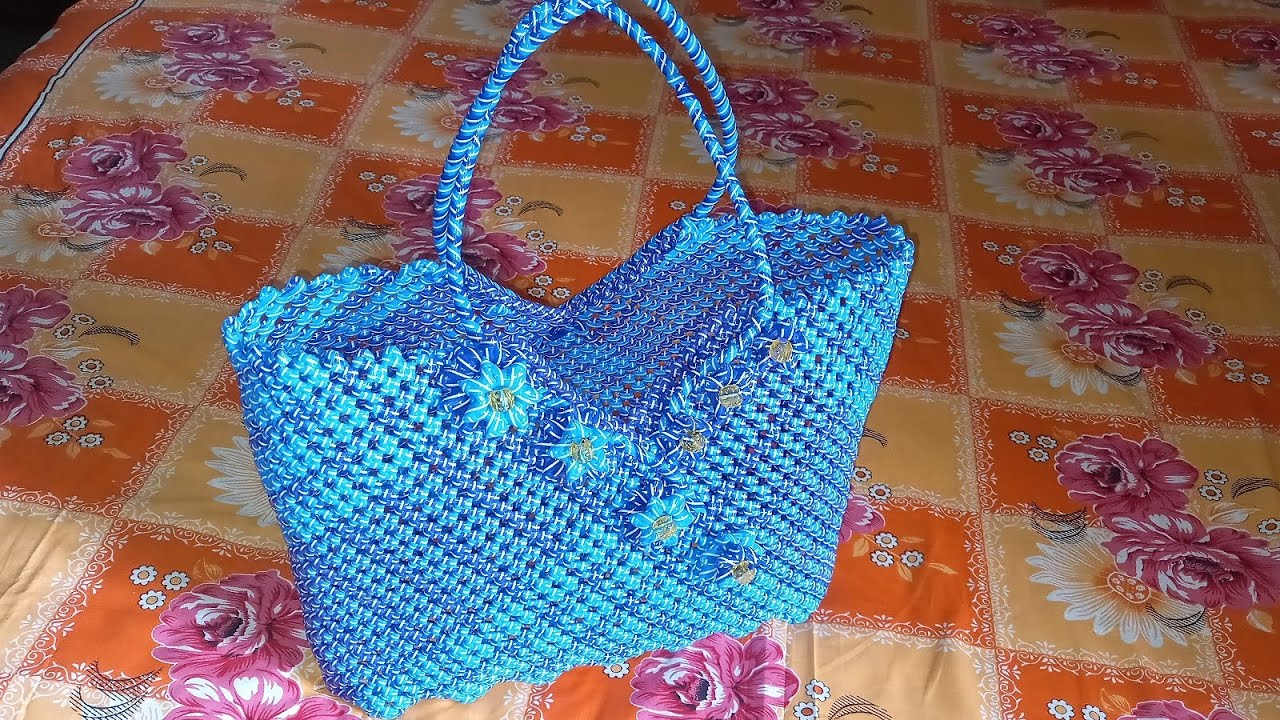 How to make plastic wire bag with Handle???? - YouTube