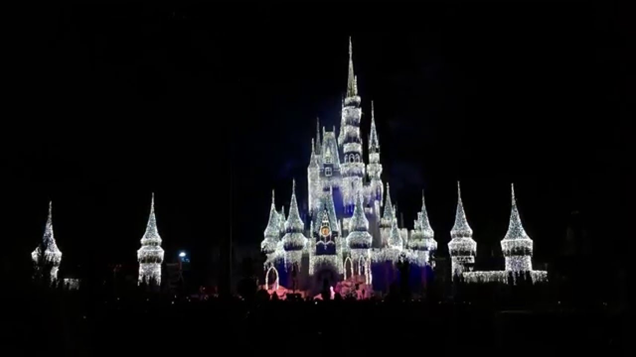 Frozen Holiday Wish: Elsa lights the Castle at Magic Kingdom - YouTube