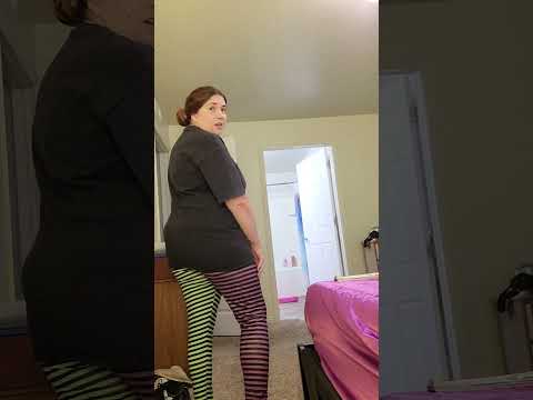 temu review: plus size color block stripe print skinny leggings