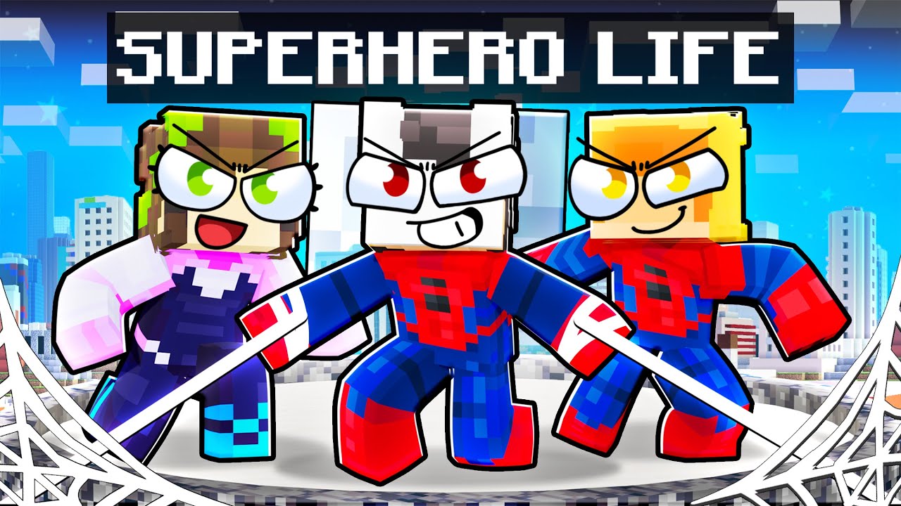 Having a SUPERHERO Life in Minecraft! - YouTube