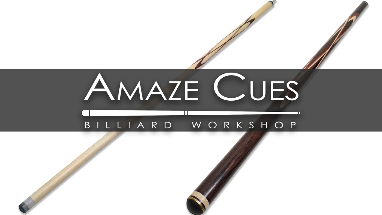 Handmade Pool Cue Butterfly (Wenge) Full-spliced cue - Amaze Cues - YouTube