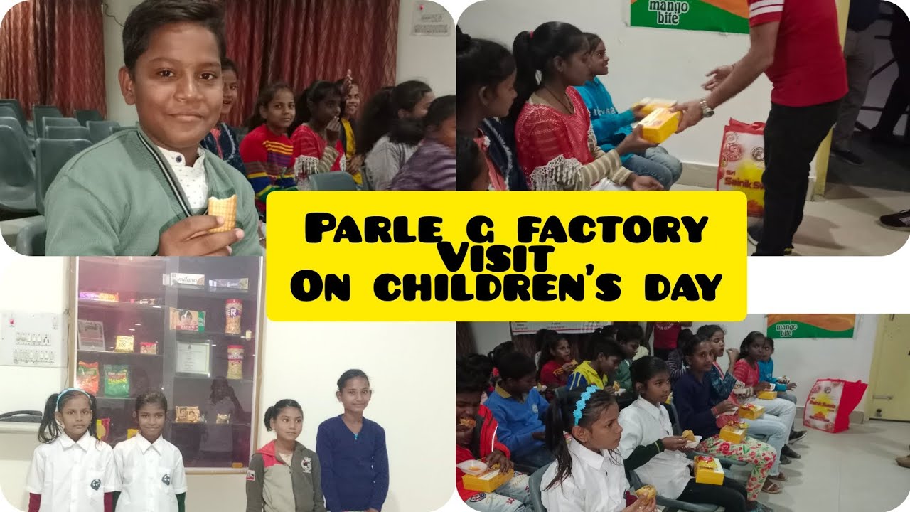 Happy Children's day|| Parle G factory visit 😃🤗|| @shinewithparulvlogs ...
