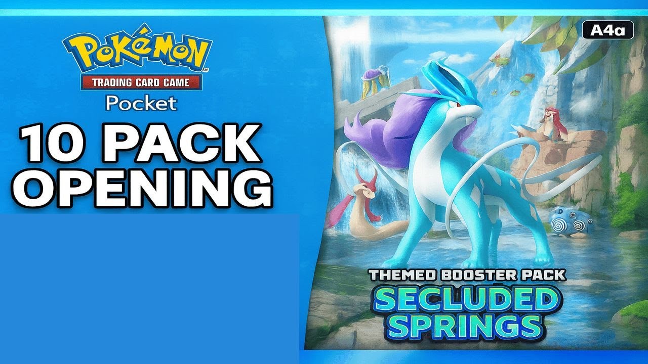 10 Pack Secluded Springs Pokémon TCG Pocket Pack Opening!? - YouTube