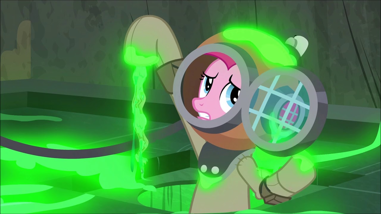 Pinkie Pie diving after a blindfold in 'GAK' - YouTube