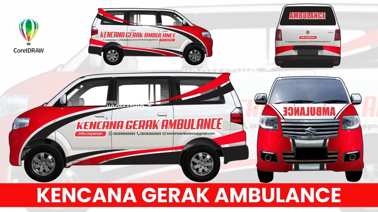 Branding Ambulan APV | KGA | Kencana Gerak Ambulance | Keren Warna ...
