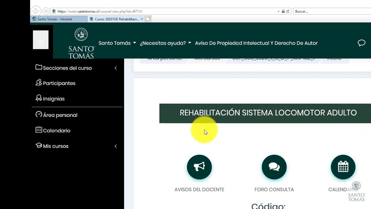 Tutorial aulas virtuales (Por E learning de Santo tomás) - YouTube