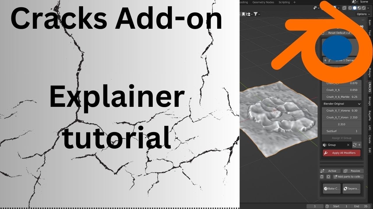 Blender Cracks addon explainer - YouTube