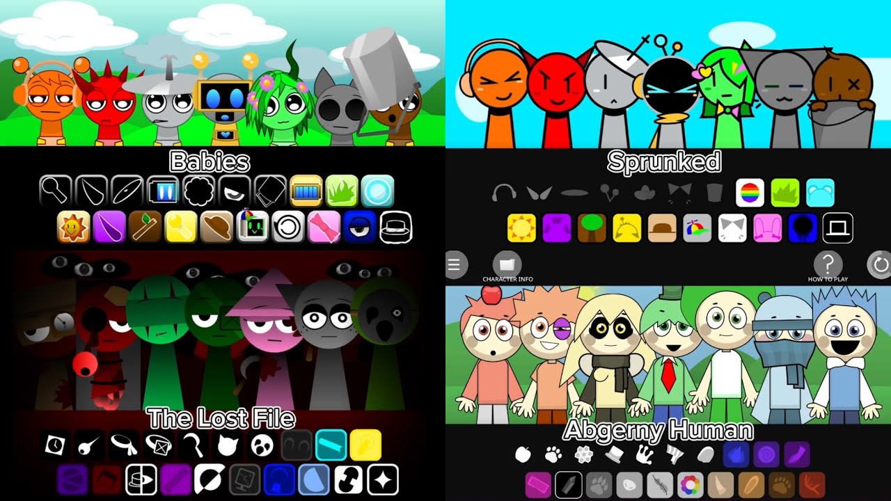 Sprunki - Incredibox Mix ALL Mod: BABIES vs SPRUNKED vs THE LOST FILE ...