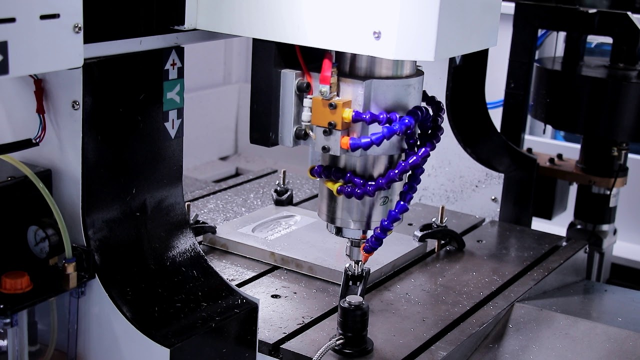 6060ATC cnc metal mould engraving machine - YouTube