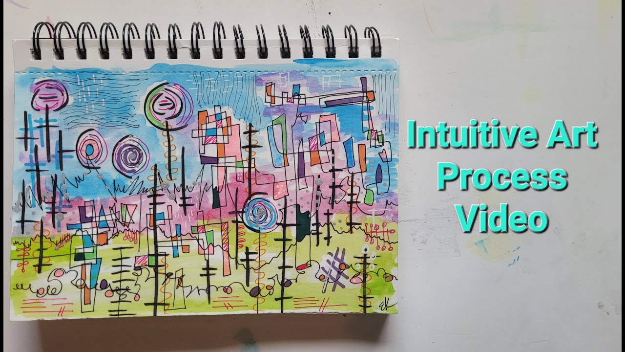 Intuitive Art Process Video: Page One - YouTube