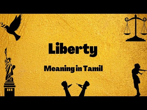 Liberty meaning in tamil | Liberty meaning in english | English Tamil ...