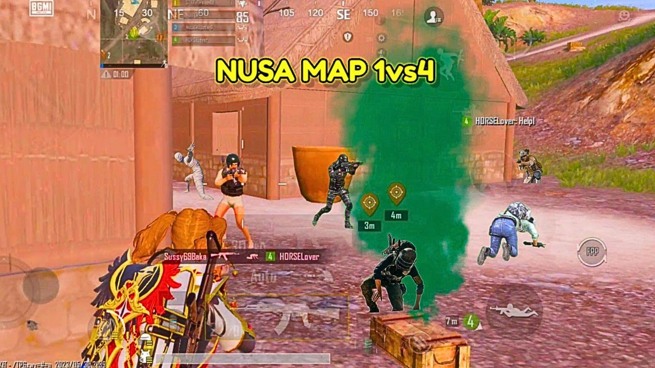 My First Gameplay in Nusa Map | Nusa Map bgmi gameplay | Pubg mobile ...