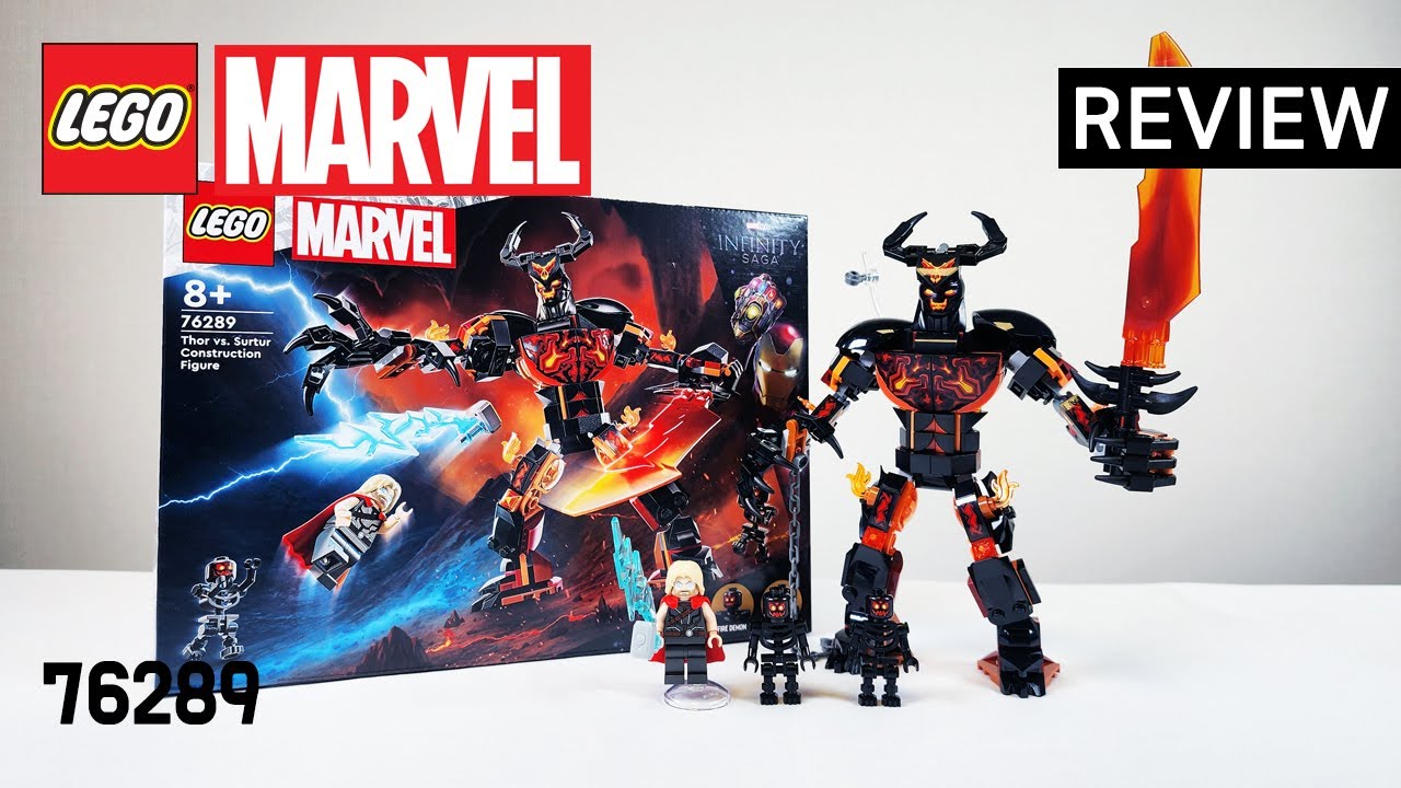 레고 마블 76289 토르 대 수르트 배틀 피겨(Marvel Thor vs. Surtur Construction Figure ...