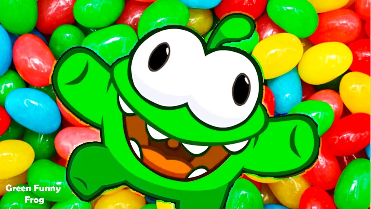 Cut the Rope. Green Funny Frog catches lollipops - YouTube