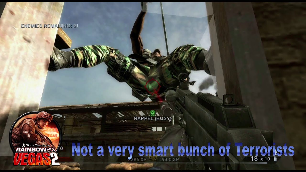 R6: Vegas 2 Ai aren't too smart when it comes to Rappelling past a ...