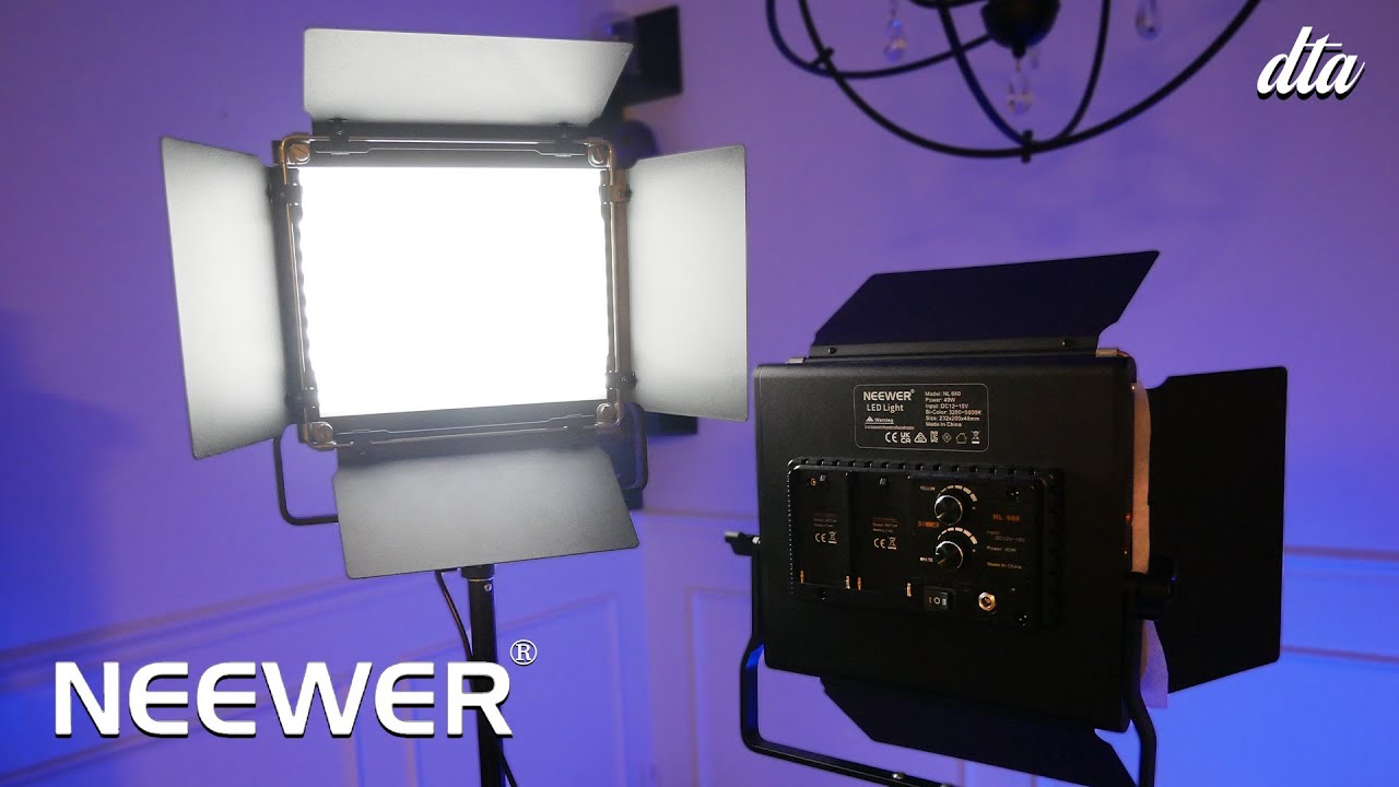 NEEWER Bi Color 660 LED Video Light Kit - Test & Review - YouTube