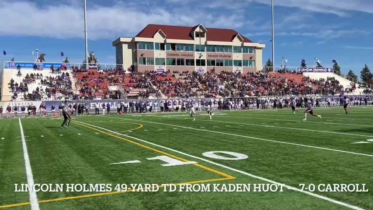 No. 12 Carroll College 44, Simpson University 0 - YouTube
