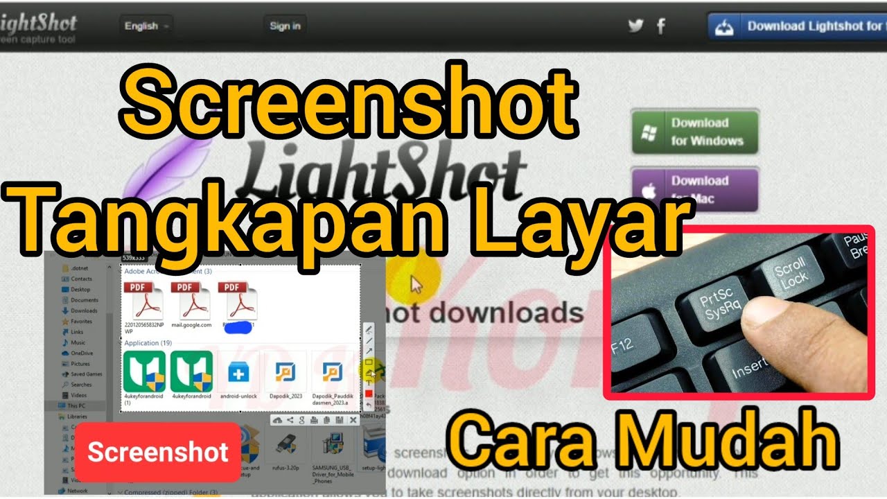 Cara Screenshot (SS)Layar Laptop/Komputer || Ilmu Komputer - YouTube