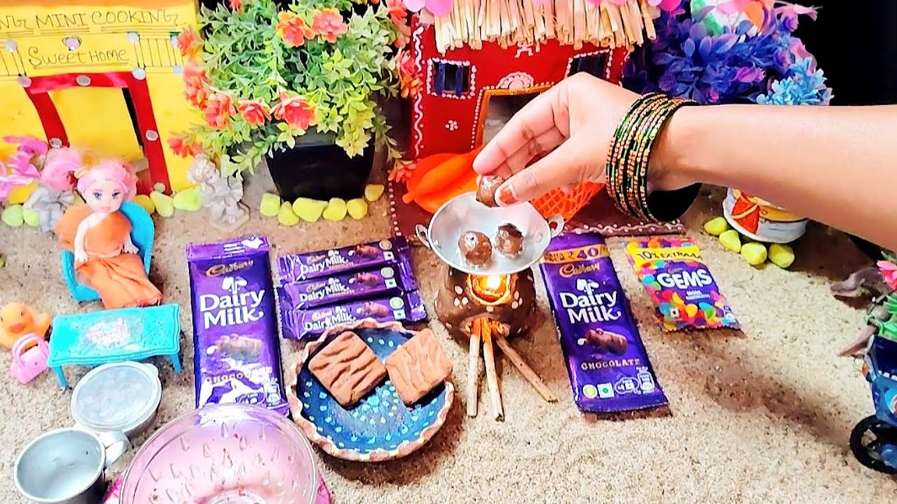 Miniature Dairy milk Chocolate Ball's Recipe||Chocolate Laddu Recipe ...