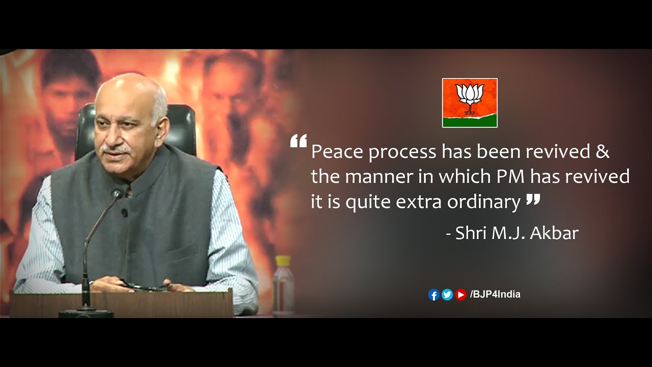 Peace process has been revived & the manner in which PM has revived it ...