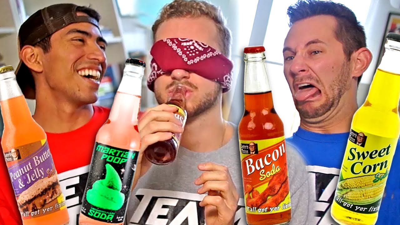 WEIRD SODA CHALLENGE! - YouTube