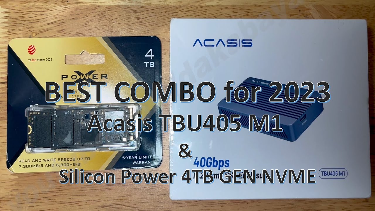 The BEST Combination Acasis TBU405 M1 & SP XS70 4TB NVME. Watch It ...