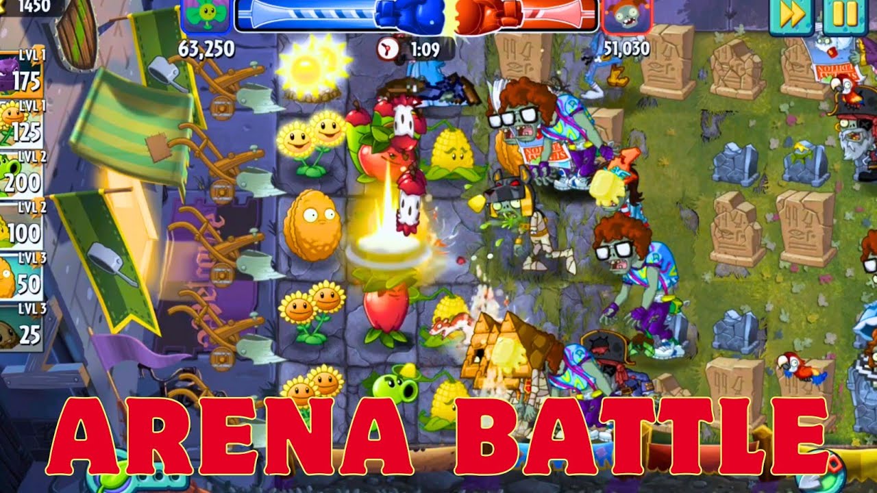 Plants vs. Zombies 2 Arena Battle - YouTube