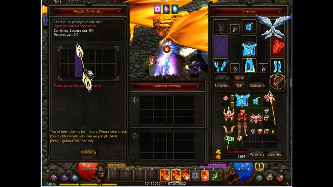 CREANDO BLESSED DIVINE STAFF OF ARCHANGEL MU ONLINE Season XIII - YouTube