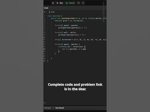 2257. Count Unguarded Cells in the Grid | Daily LeetCode Solution | Java #leetcodechallenge # ...