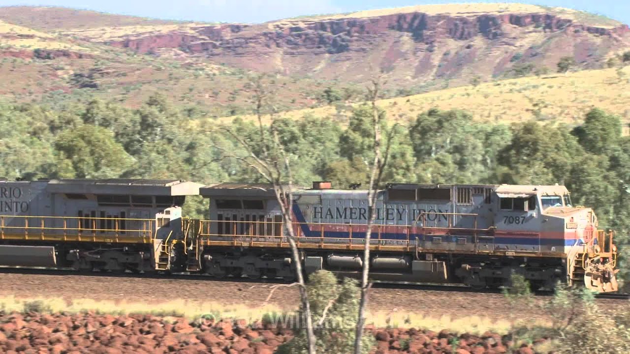 GE power in The Pilbara : Rio iron ore trains : Australian trains and ...