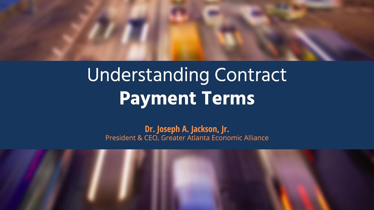 ACCESS Webinar: Understanding Contract Payment Terms - YouTube