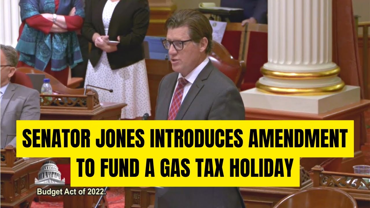 Senator Jones Introduces Amendment To Fund Gas Tax Suspension YouTube Senator Jones Introduces Amendment To Fund Gas Tax Suspension YouTube