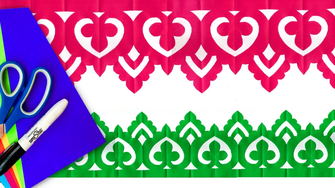 Paper cutting design paper craft - pepar dizain - border design for ...