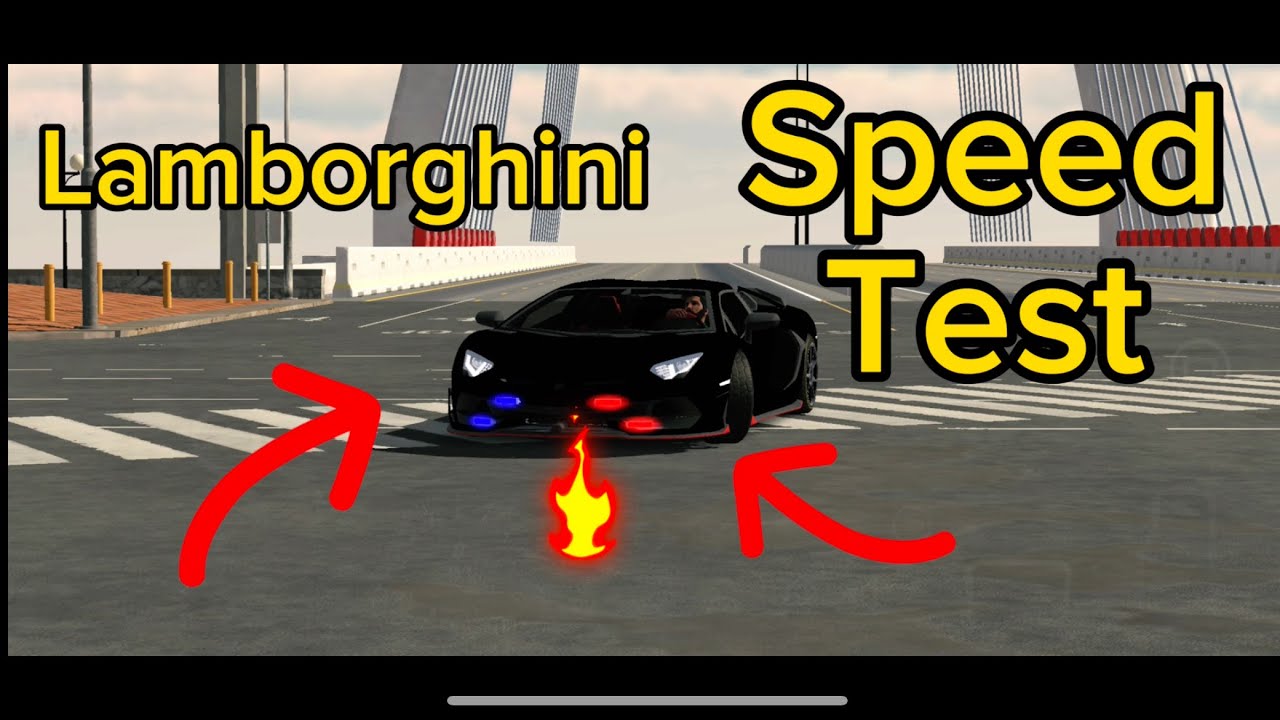 Lamborghini speed test - YouTube