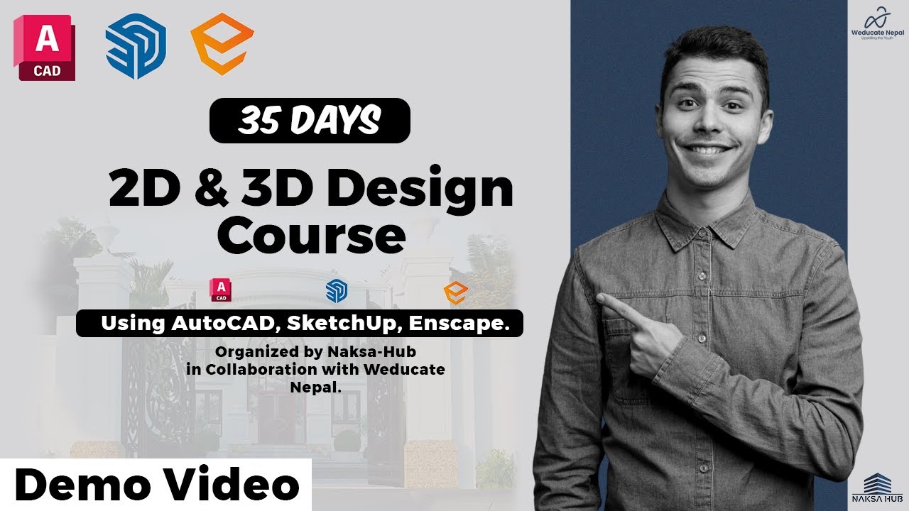 35 Days 2D & 3D Designing Course Using AutoCAD, SketchUp & Enscape(DEMO ...
