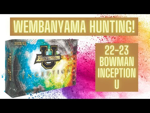 22/23 Bowman Inception U - Wembanyama/Clark Auto Hunting! - YouTube