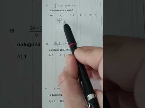 Antrenmanlarla matematik 1 22.gün 2.test