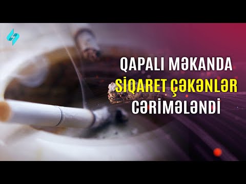 Qapalı məkanda siqaret çəkənlər cərimələndi | Kanal S Xəbər