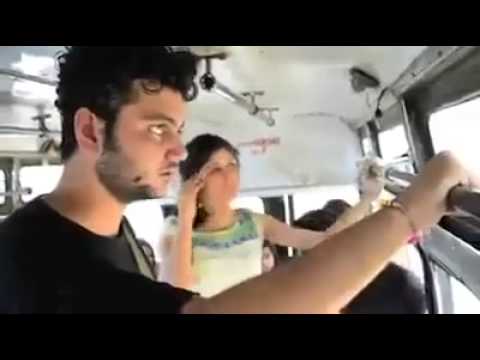 girls & boys snap on their bus