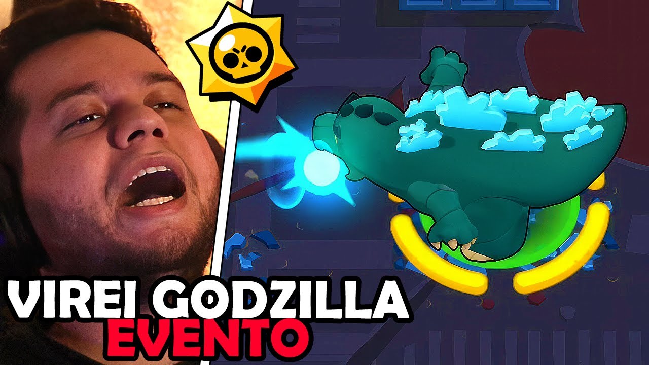 JOGUEI DE GODZILLA no NOVO MAPA DO EVENTO do BRAWL STARS - YouTube